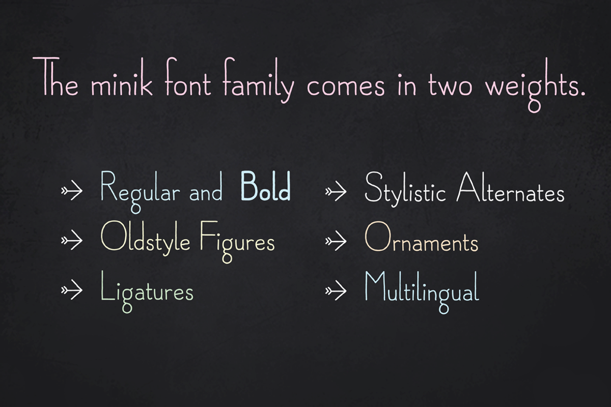 Minik - Cute Font Family, a Script Font by Ahmet Altun
