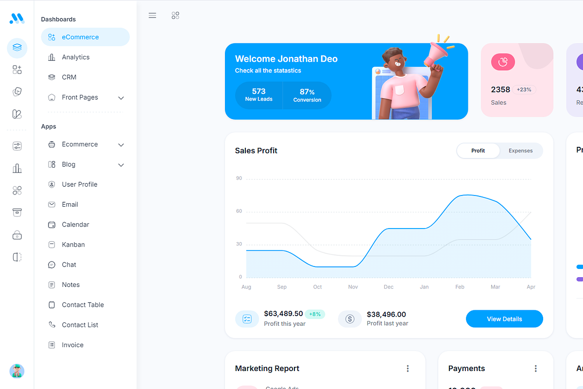 MaterialM Bootstrap Admin Dashboard Template