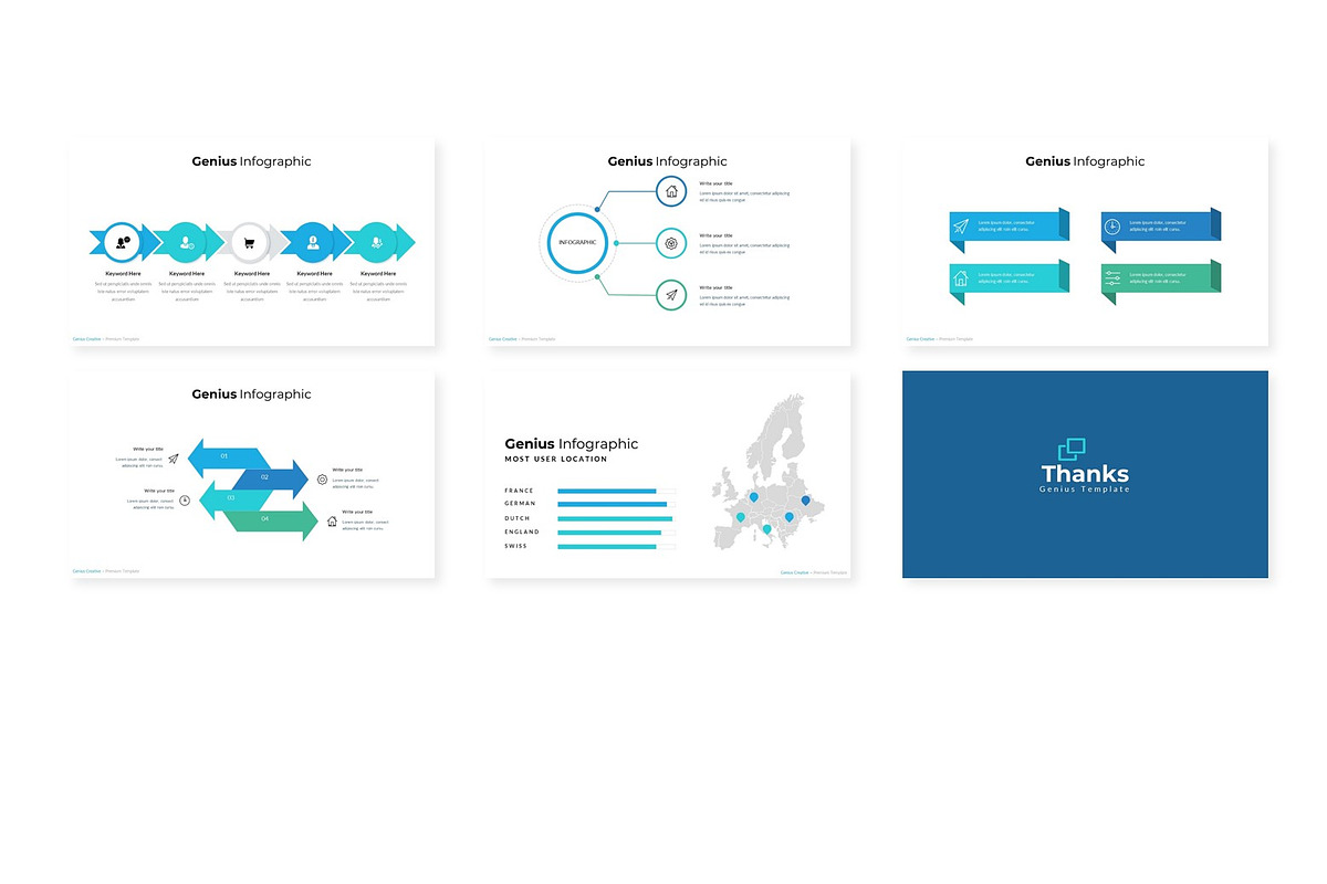 Genius - Powerpoint Template, a Presentation Template by AQR Studio ...