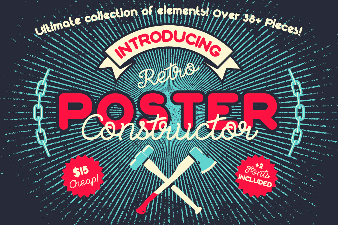 Retro POSTER Constructor, an Illustration by NREY