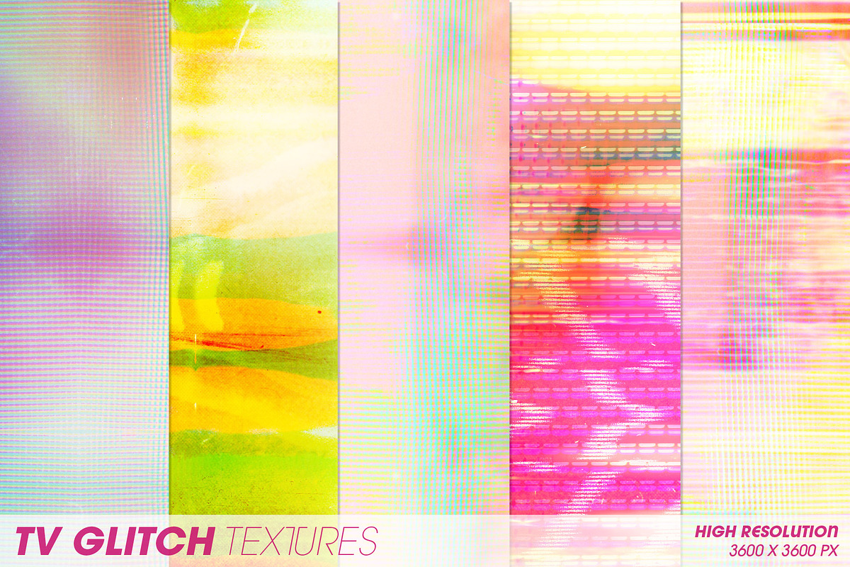 TV Glitch Textures, a Texture Graphic by LuOtero