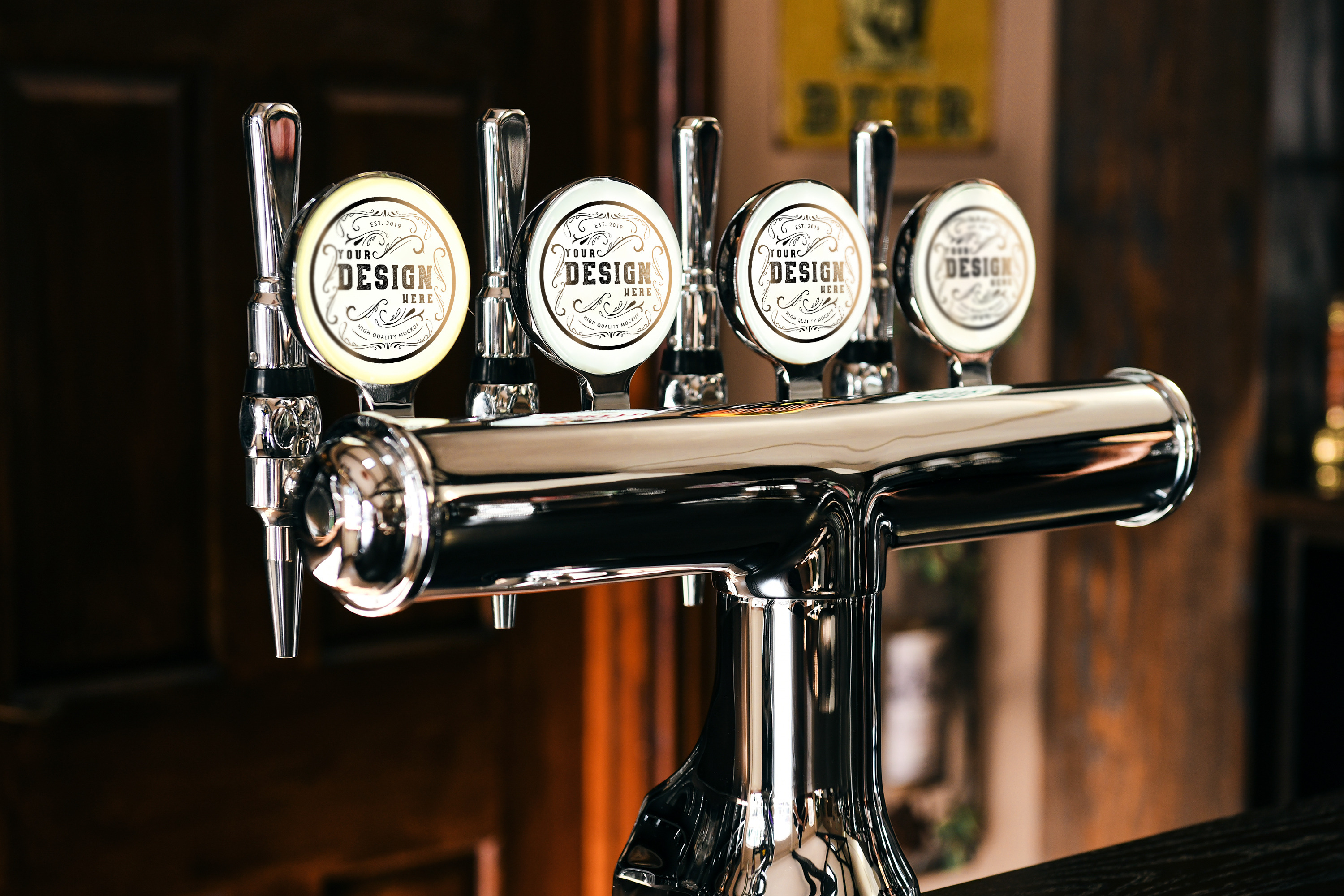 Beer Tap Label Mock-up #16, a Product Mockup by Mila