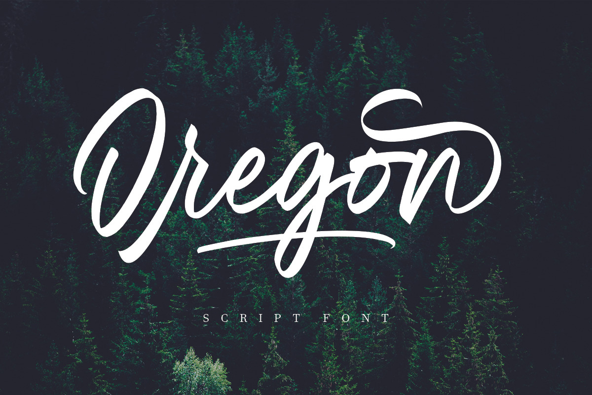 Oregon Script, a Script Font by Megi Satyo Widodo
