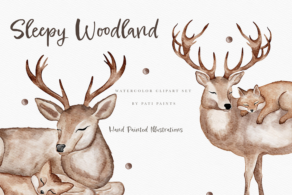 Woodland Animal Digital Clipart Bundle