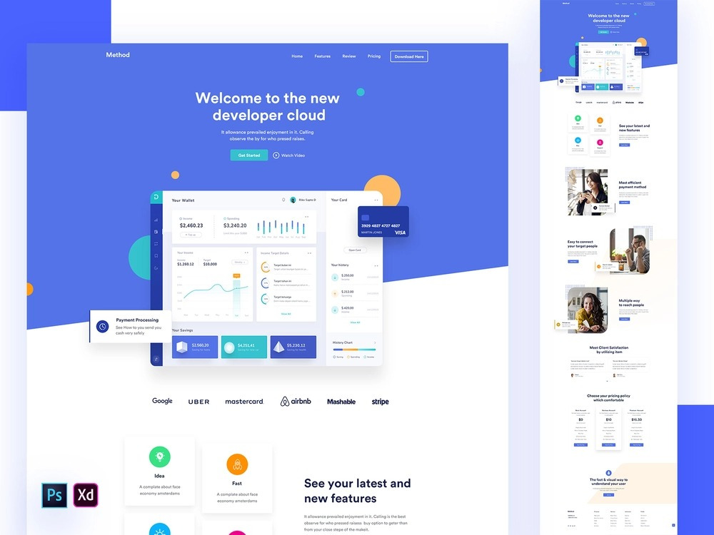 Method UI KIT In XD/Figma, an UI Kit Template by ArtGalaxy