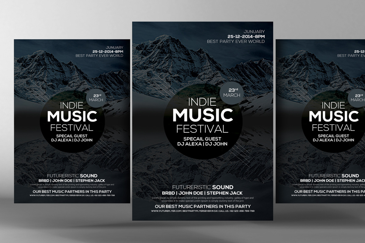Future Music Sound Party Flyer, a Flyer Template by graphicforest ...