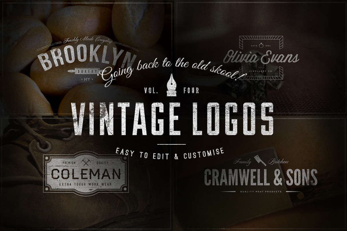 Vintage Logos - Volume 4, a Branding & Logo Template by Ian Barnard