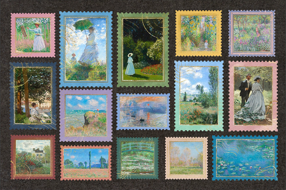 100 Classic Artwork Stamps