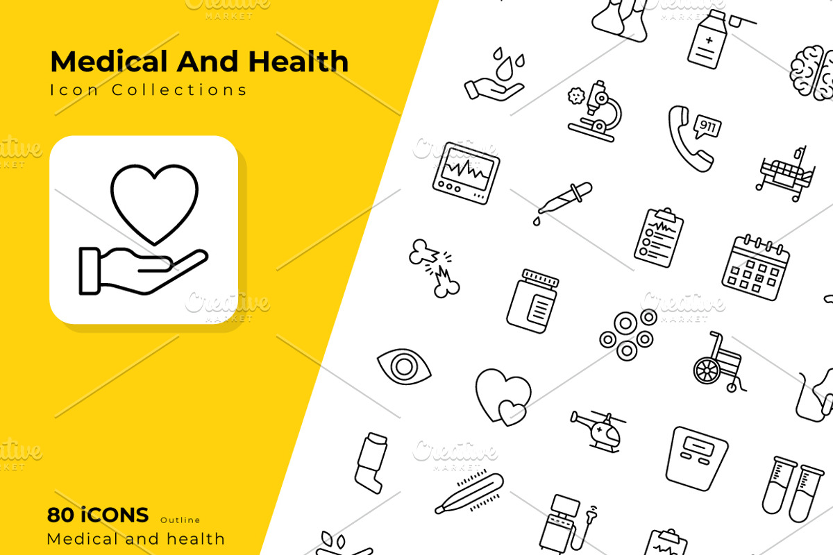 Medical and Heath icons