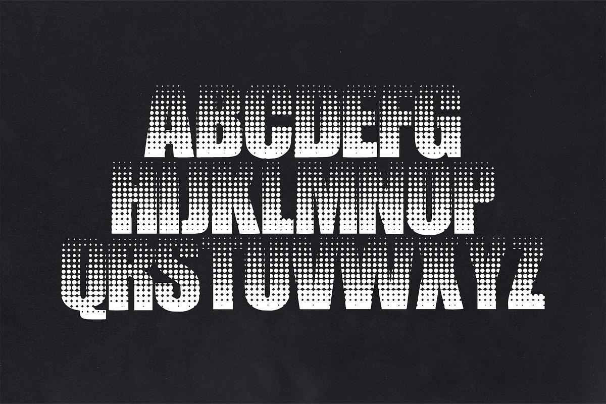 Halftone Black, a Blackletter Font by Nickhard | Creative Market