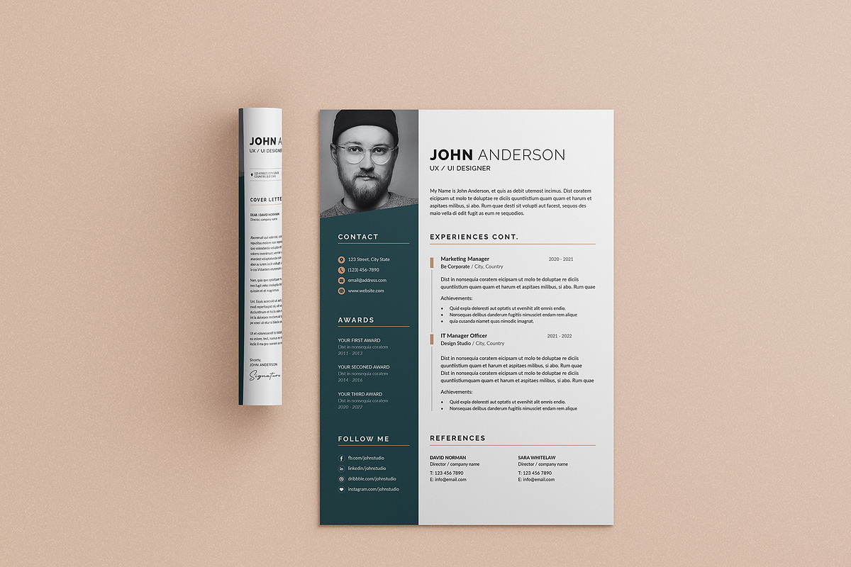 CV Template | Ms Word, a Resume Template by Creativity-Design
