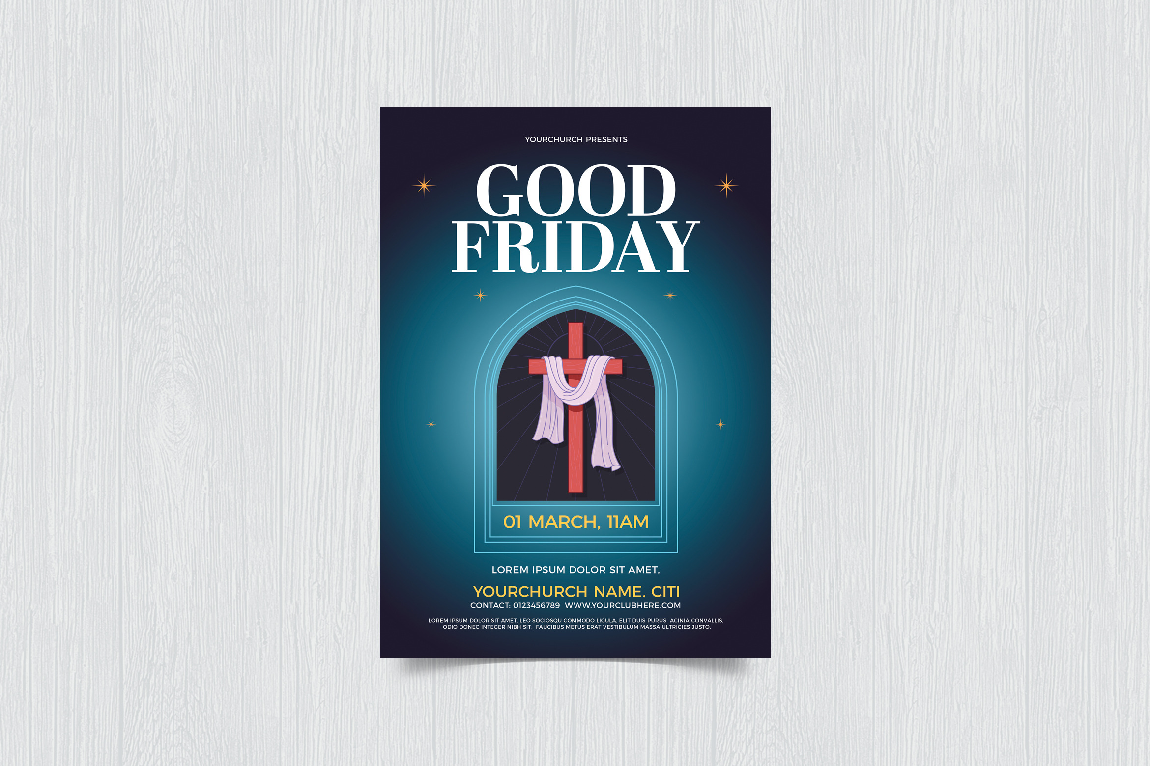 Good Friday, a Print Template by DesignWorkz