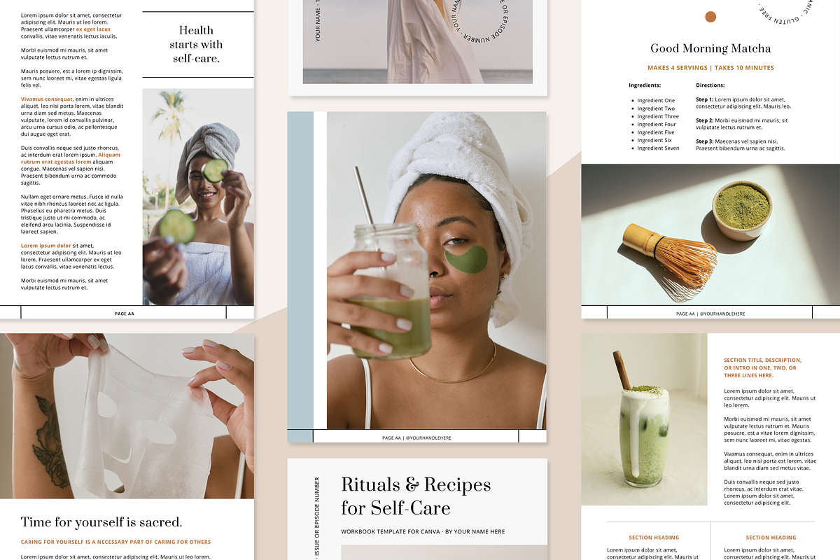 Canva Self-Care Workbook
