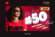 YouTube Thumbnails with 3D Text, a Social Media Template by Andrew ...