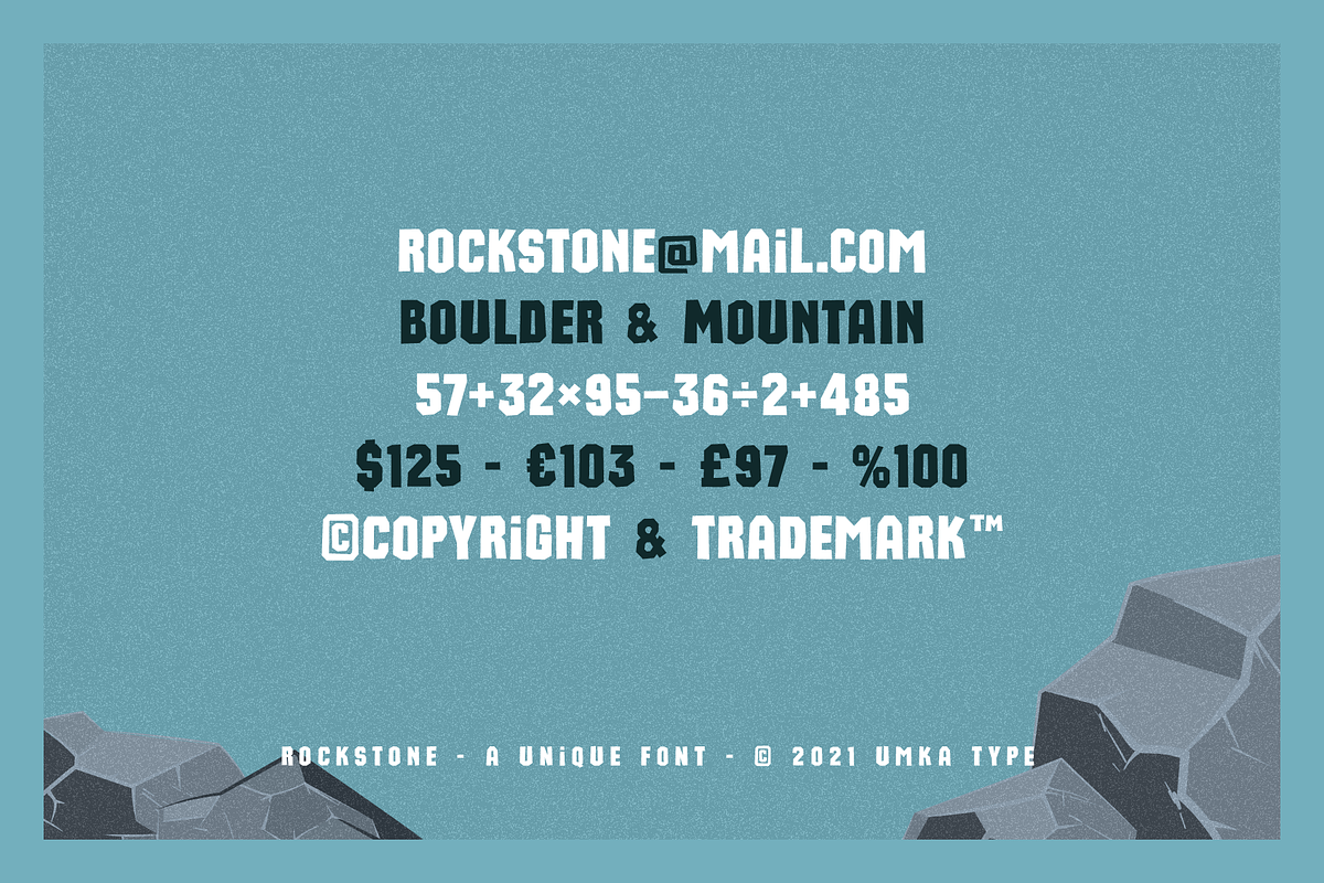 Rockstone Display Font, a Sans Serif Font by alpercakici