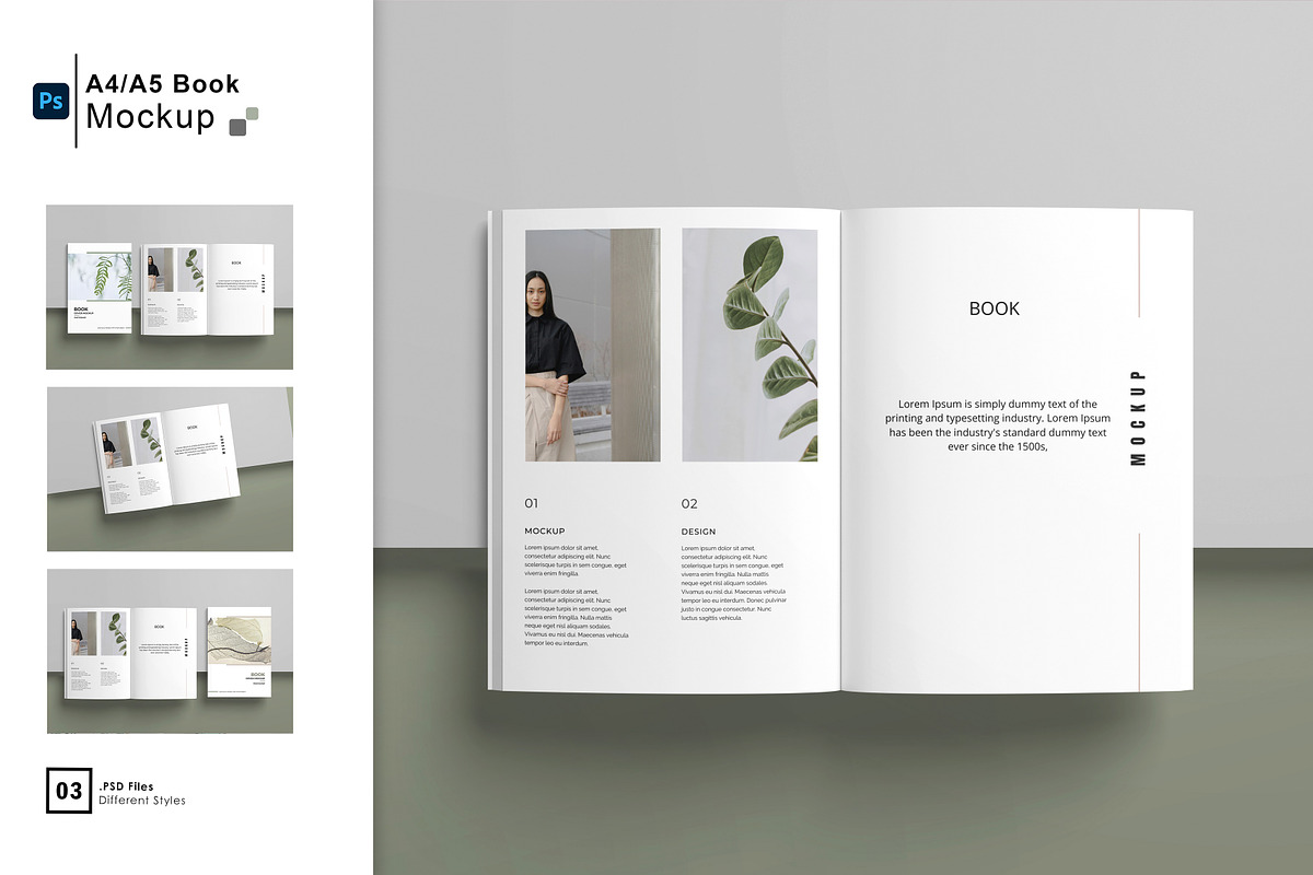A4 Book Mockup