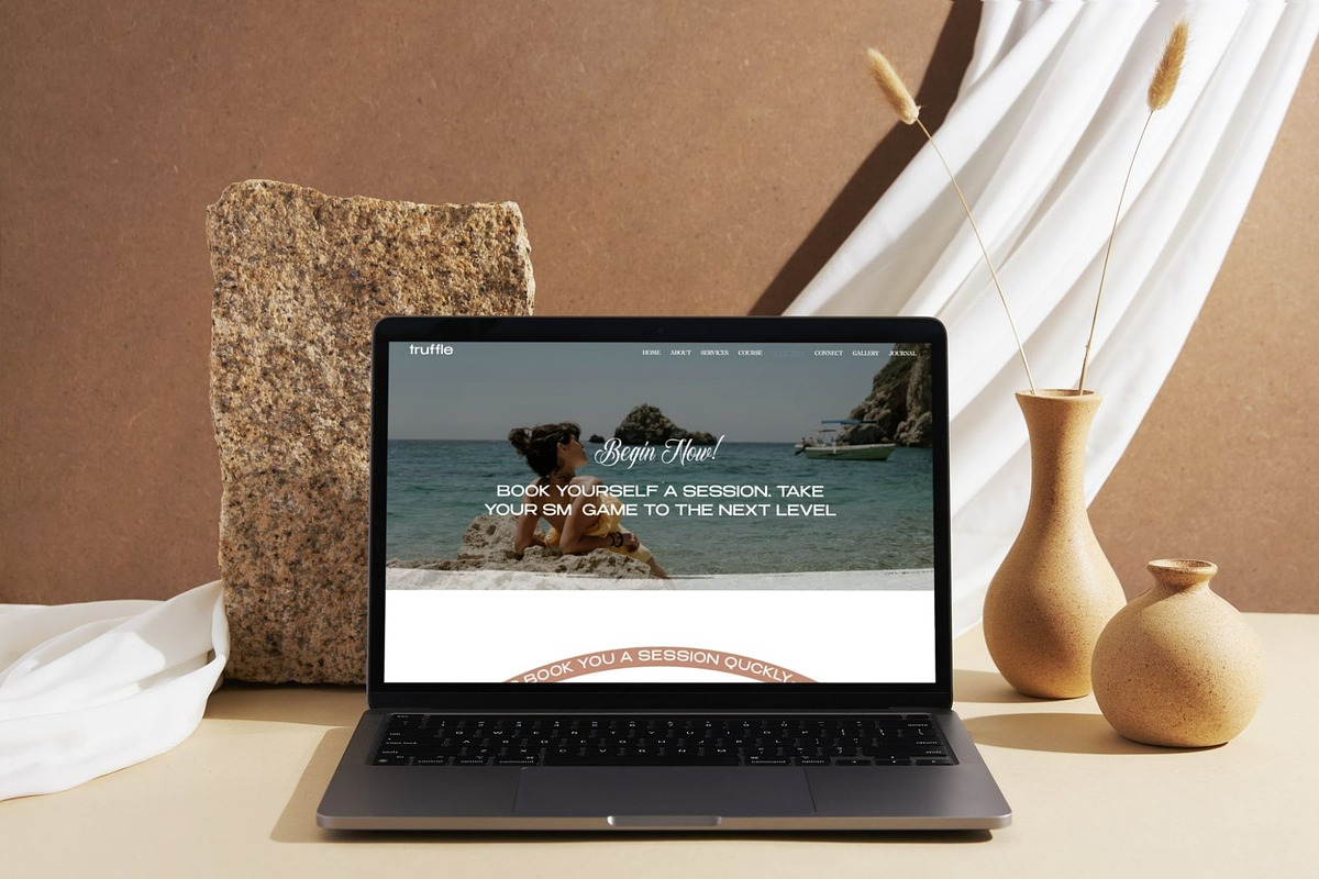 Social Media Wix Website Template, a Wix Template by Deepa Template Studio