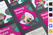 Meetup Event Flyer, a Flyer Template by TemplatesNow!