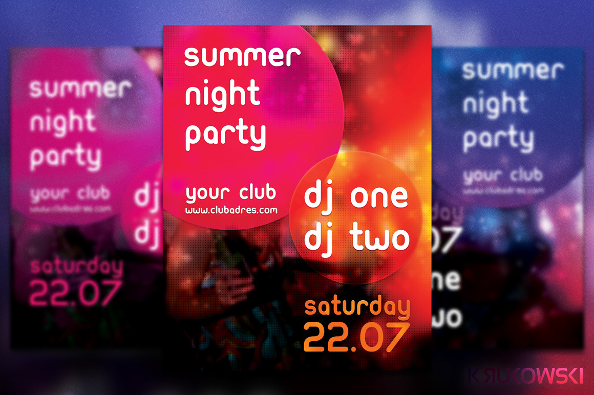 Simple Party Flyer / Poster, a Flyer Template by Krukowski Graphics ...