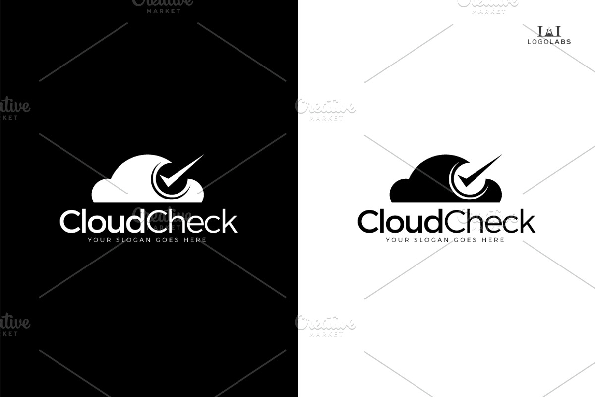 Cloud Check Logo, a Branding & Logo Template by LogoLabs