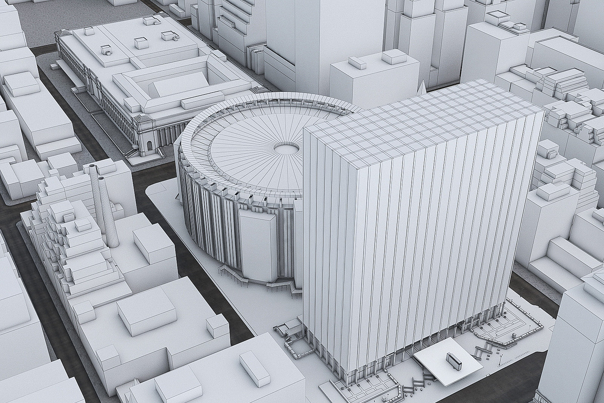 Madison Square Garden, an Architecture 3D Model by 3DNUTS
