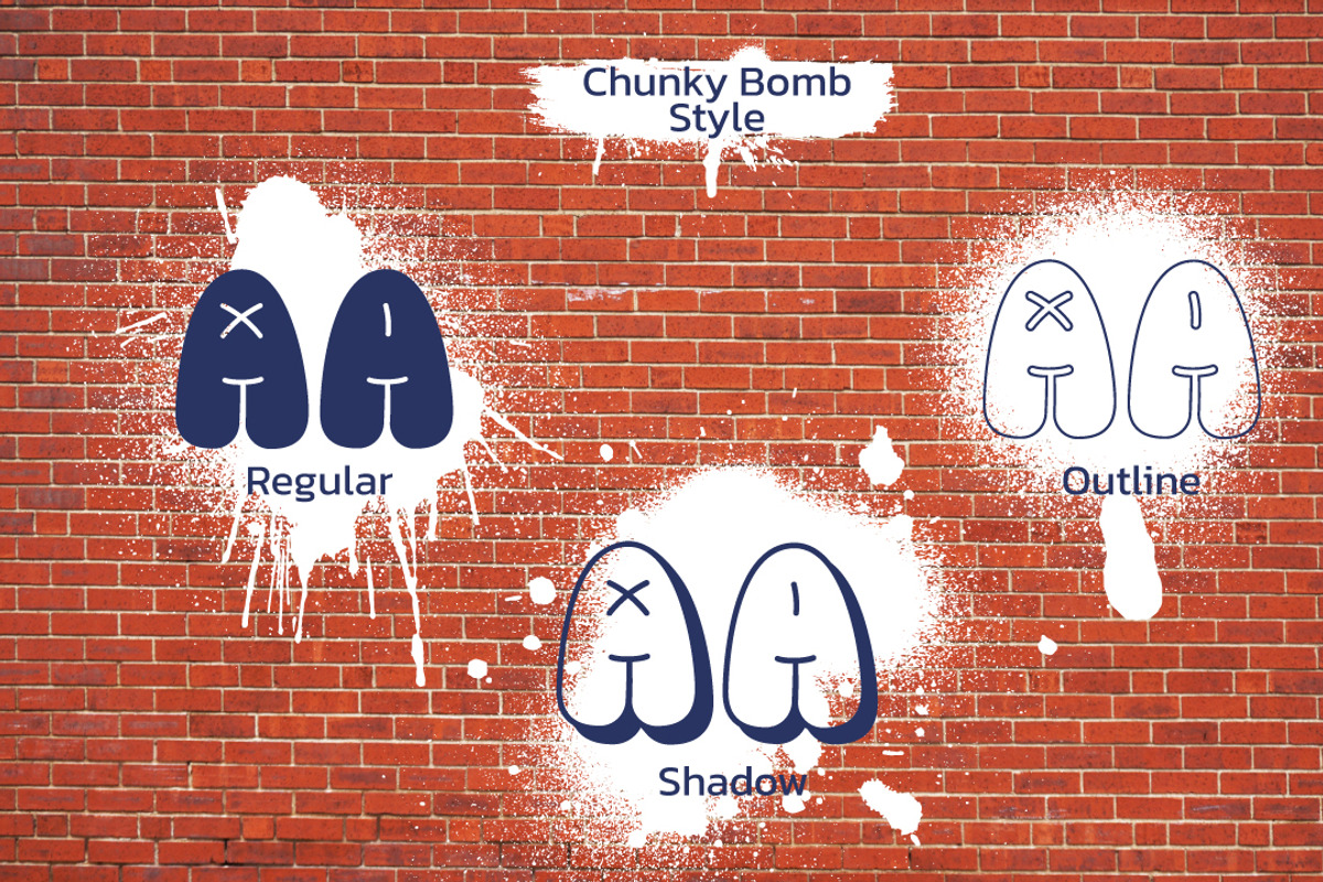 Chunky Bomb - Graffiti Font