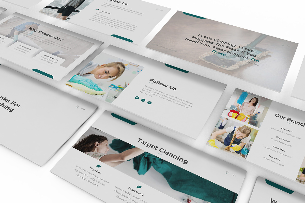 Cleaning Service Powerpoint Template, a Presentation Template by ...
