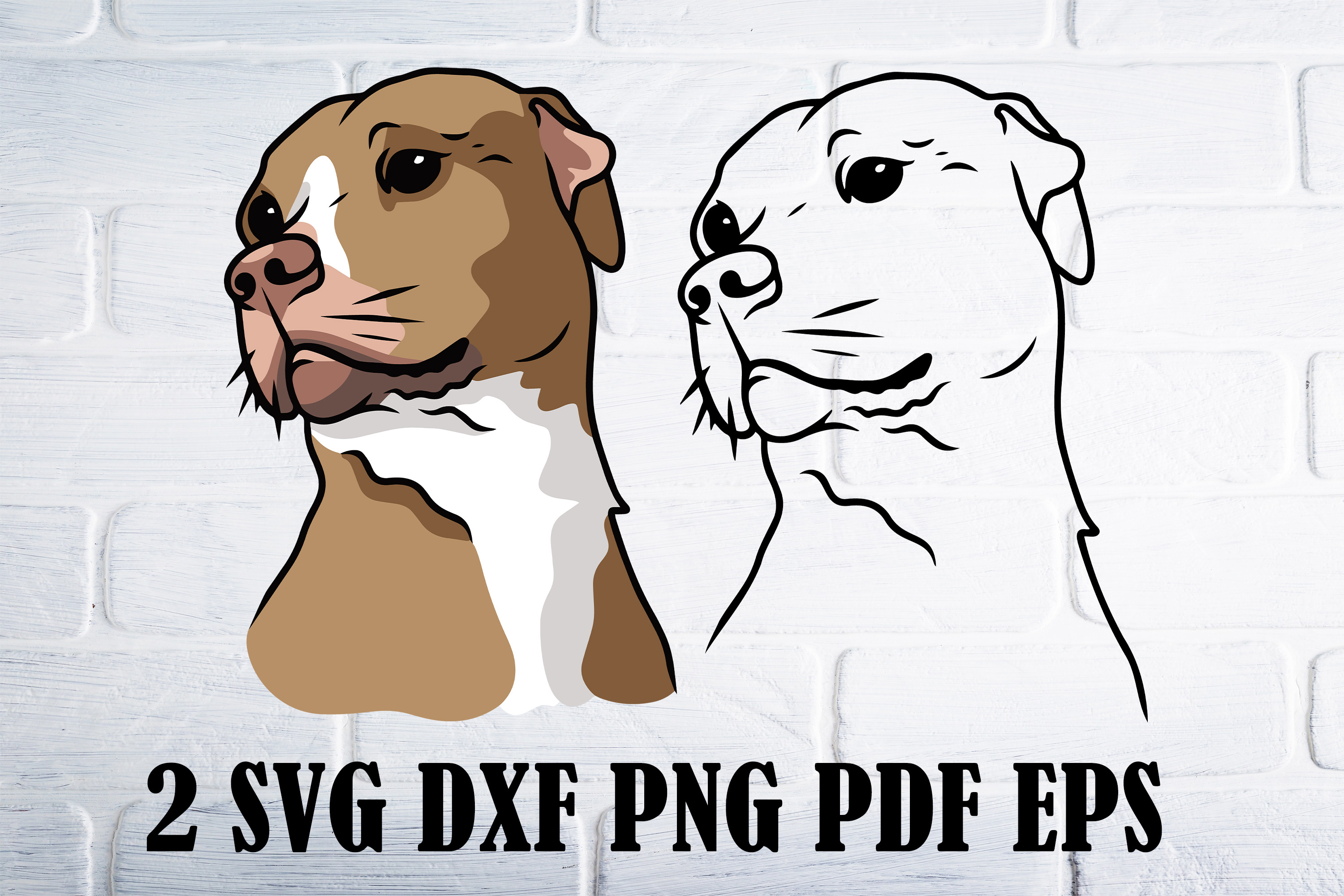 Bulldog svg png dxf, bulldog clipart, an Animal Illustration by Bila ...