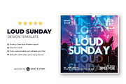 Loud Sunday Flyer Template, a Flyer Template by What a Story