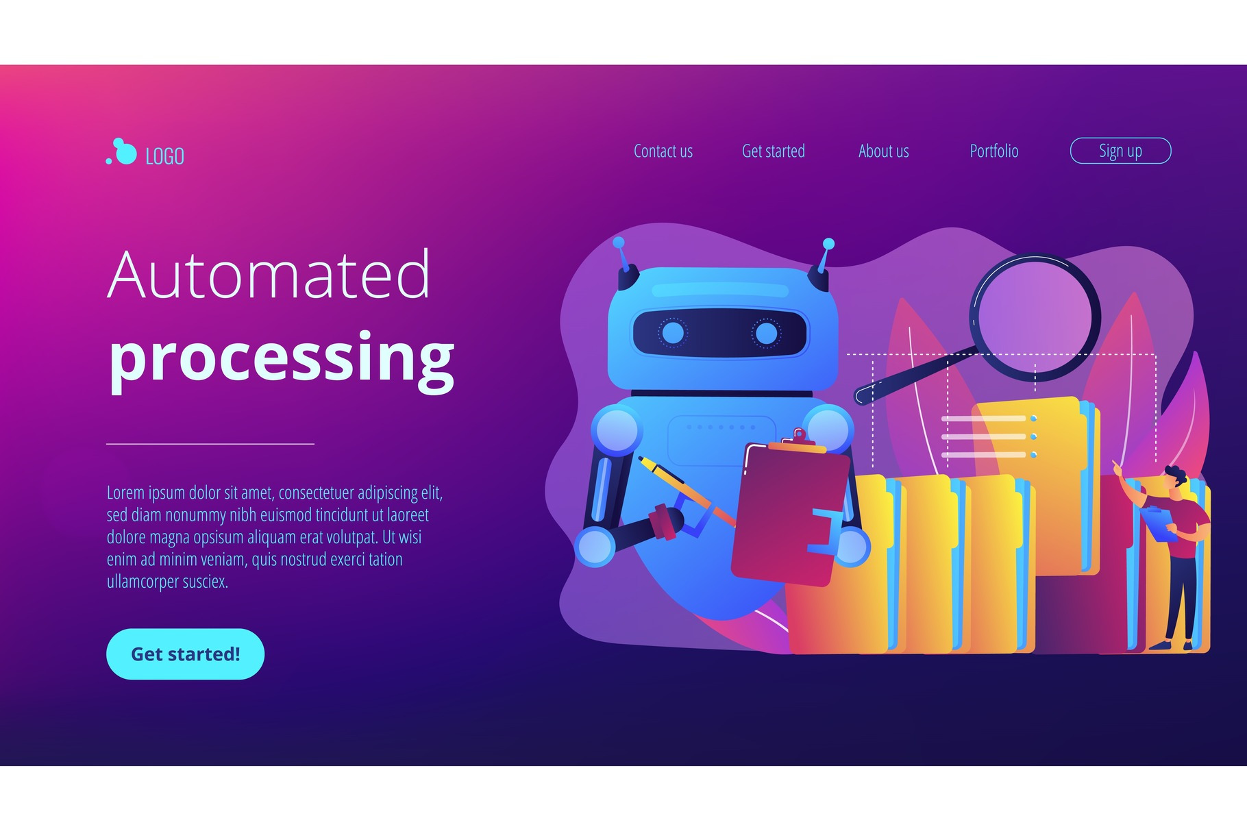 Robotic process automation concept | Illustrations ~ Creative Market