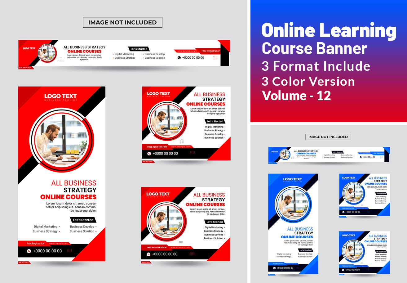 Online Business Courses Banner, a Social Media Template by MRI STUDIO ...