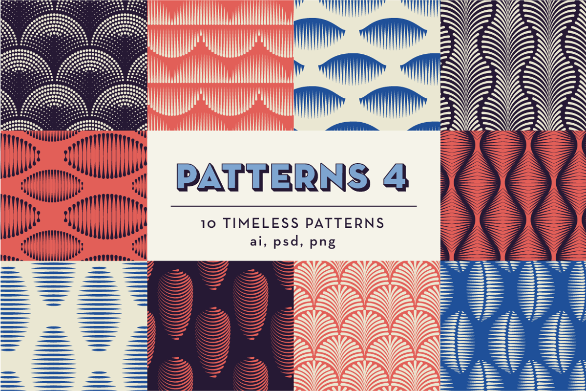 PATTERNS BUNDLE: 100 Geo Patterns, a Pattern Graphic by kloroform ...