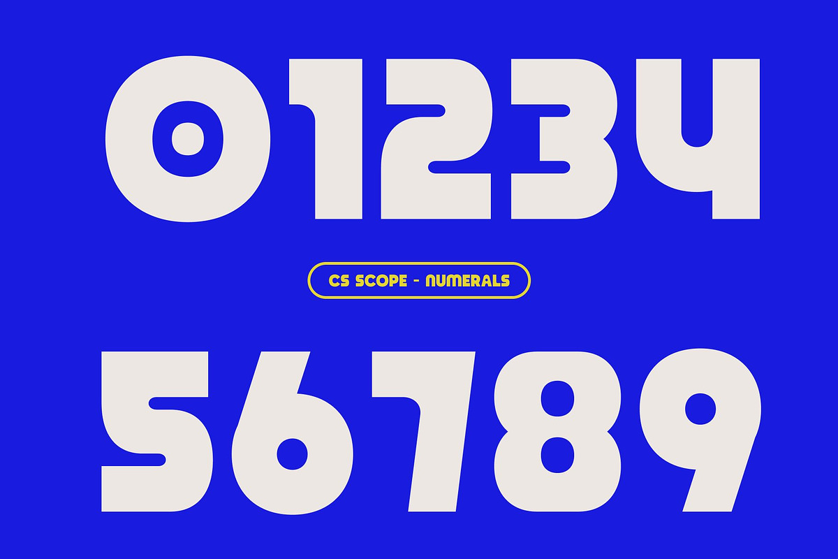 CS Scope–Bold Modern Geometric Display