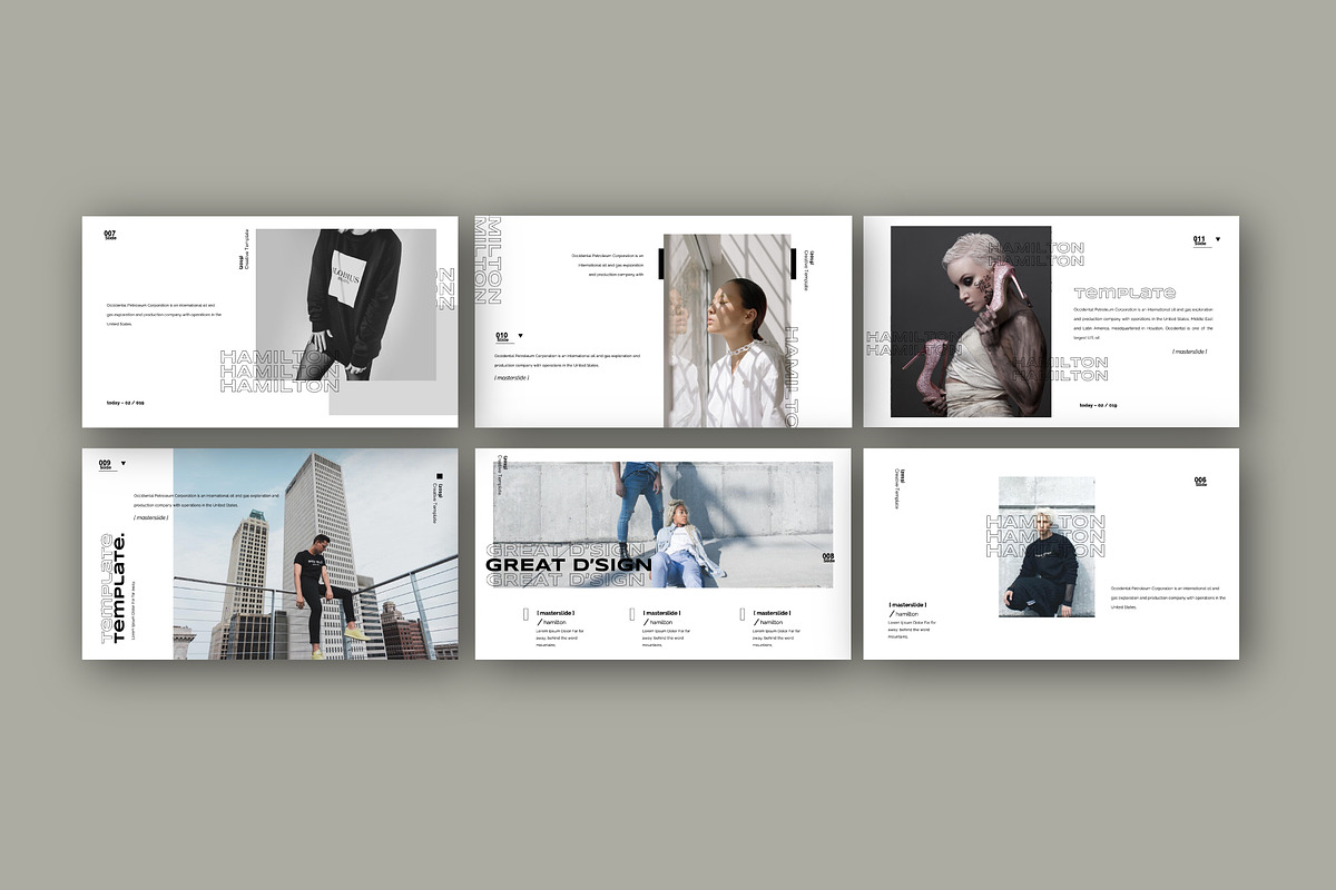 HAMILTON - Google Slide, a Presentation Template by Dirtytemp Studio