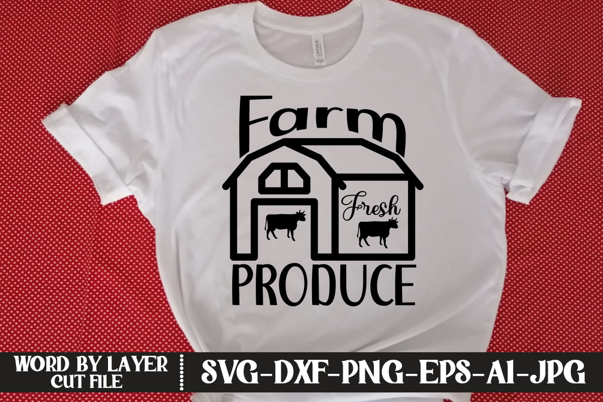 Farm Fresh Produce SVG CUT FILE, an Object Graphic by KFCrafts ...