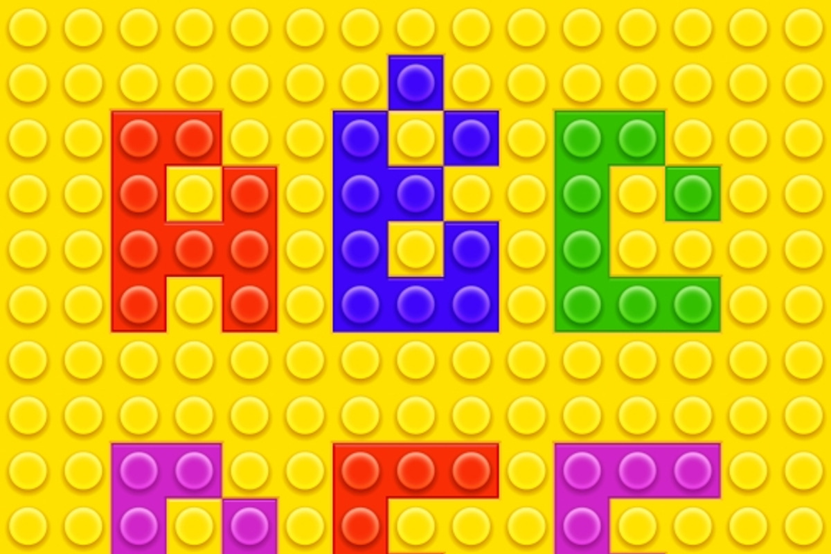 building blocks alphabet, a Graphic by Microvector