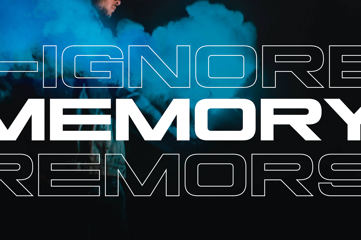 Moonlander - modern wide bold font