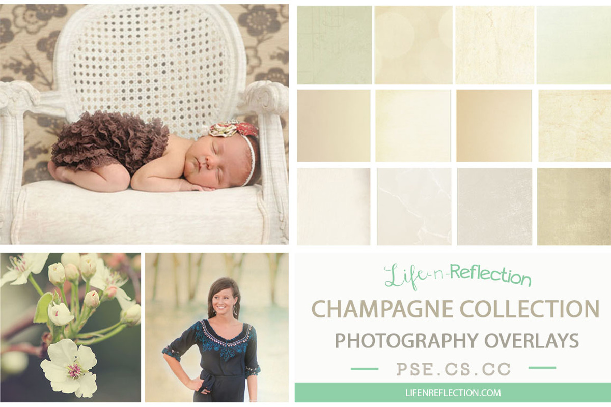 Champagne Overlay Collection Bundle, a Texture Graphic by lifenreflection