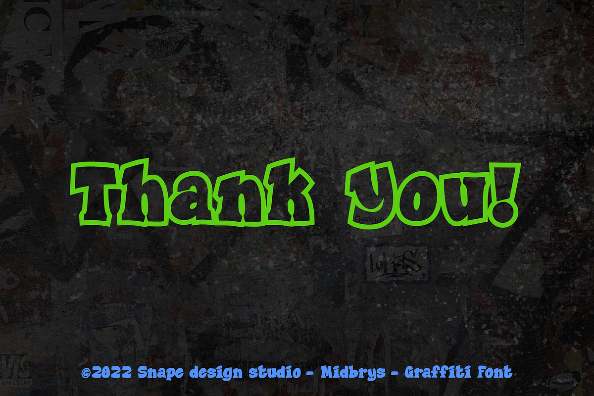 Midbrys - Graffiti Font