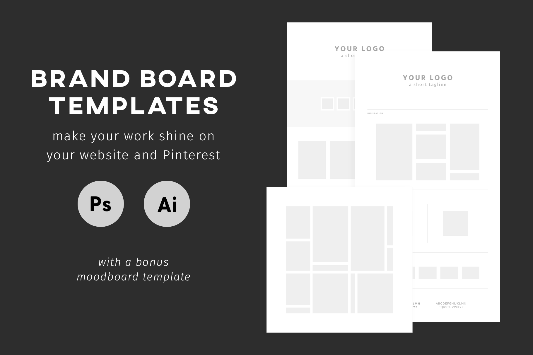 Brand Board Template Bundle, a Branding & Logo Template by the design lab