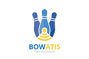 Vector bowling and wifi logo, a Branding & Logo Template by GraphiShop