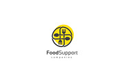 Food Support Logo, a Branding & Logo Template by CAIRON CREATIVESTUDIO
