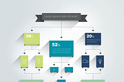 Flowchart. Scheme, infographic | Work Illustrations ~ Creative Market