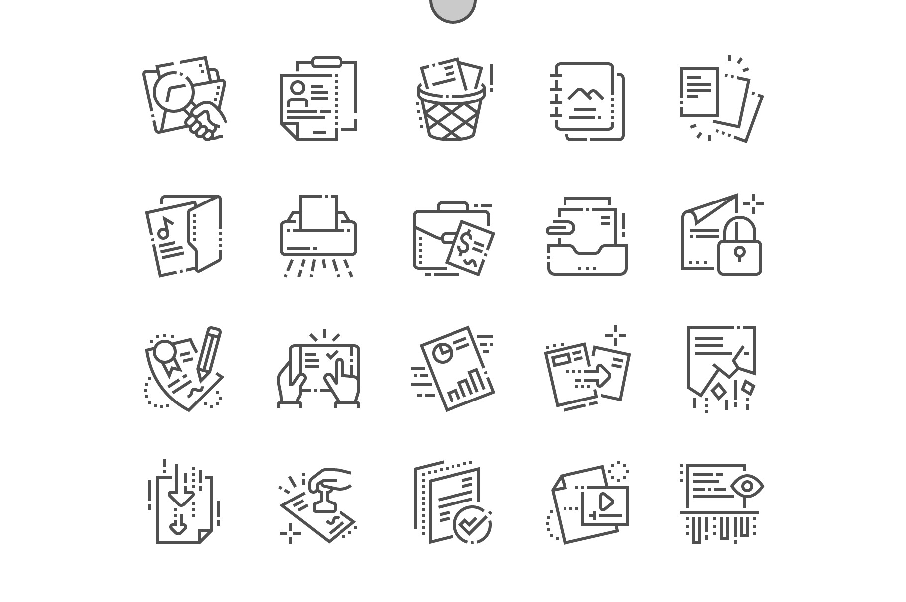 Documents Line Icons, an Outline Icon by Palau