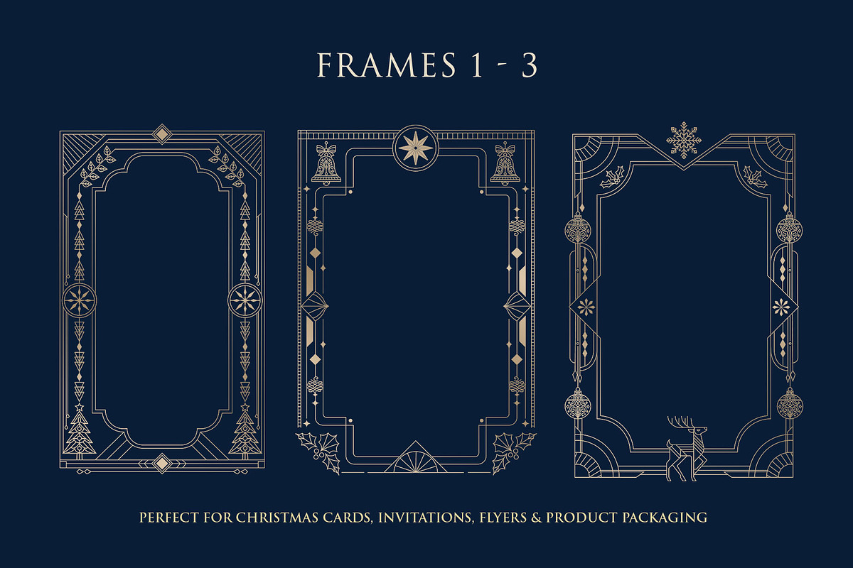 Christmas Borders & Frames Pack, an Object Graphic by DesignerCandies
