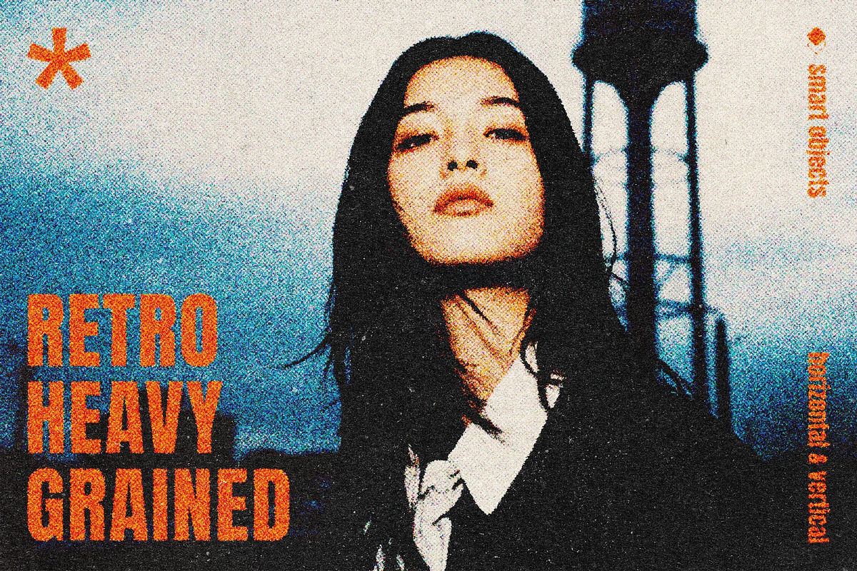 Retro Heavy Grained Photo Effect, a Layer Style Add-On by Design Squad