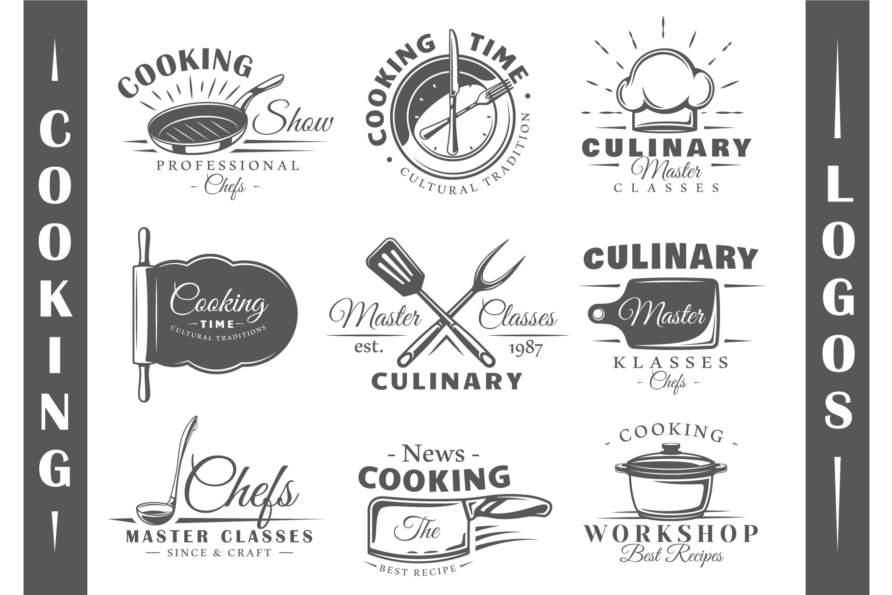 9 Cooking Logos Templates Vol.1, a Branding & Logo Template by Art ...