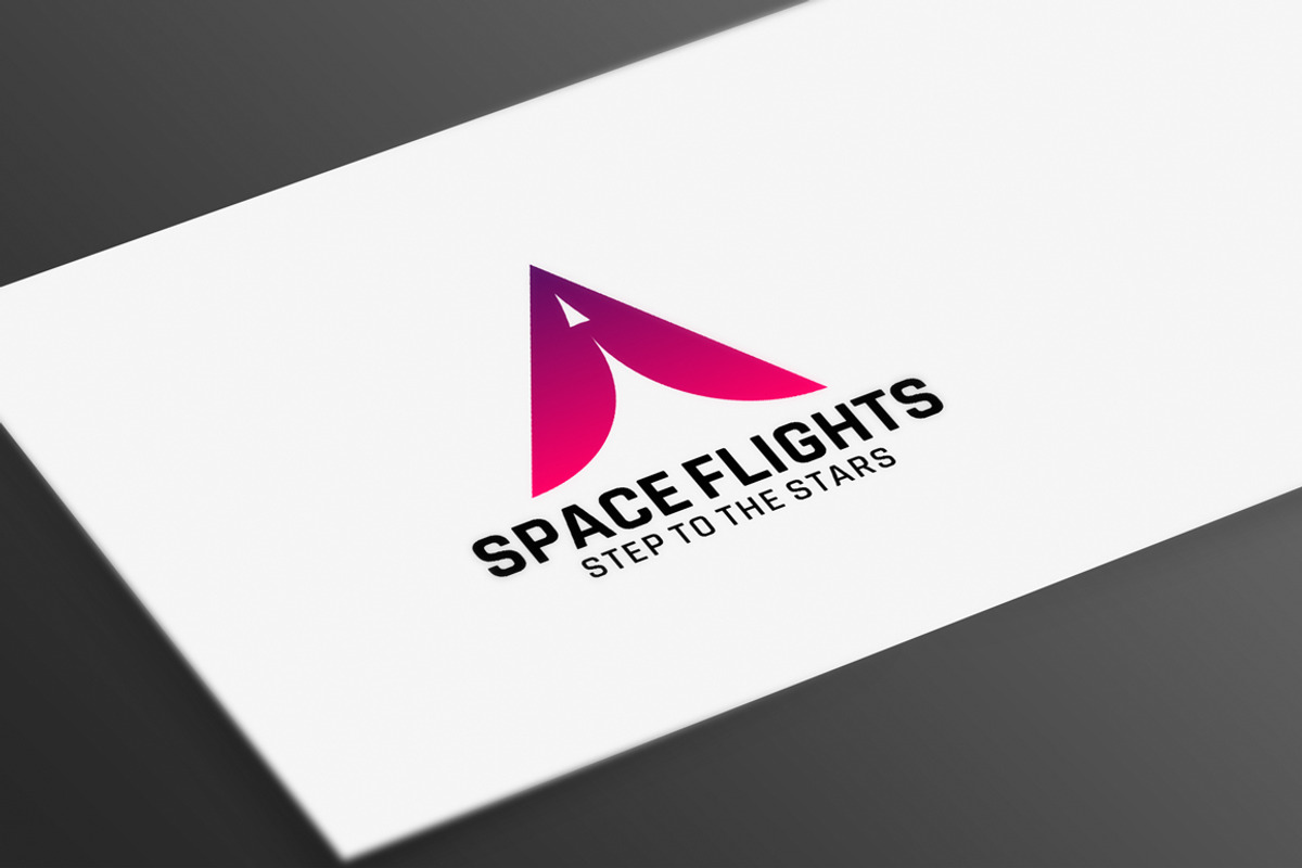 Space Flights Logo Template, a Branding & Logo Template by pne-design