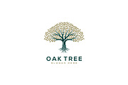 oak tree logo and roots design, a Branding & Logo Template by quadrazo