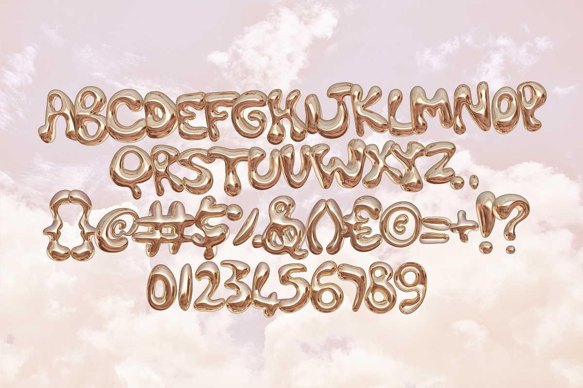 Bling Gold SVG Font